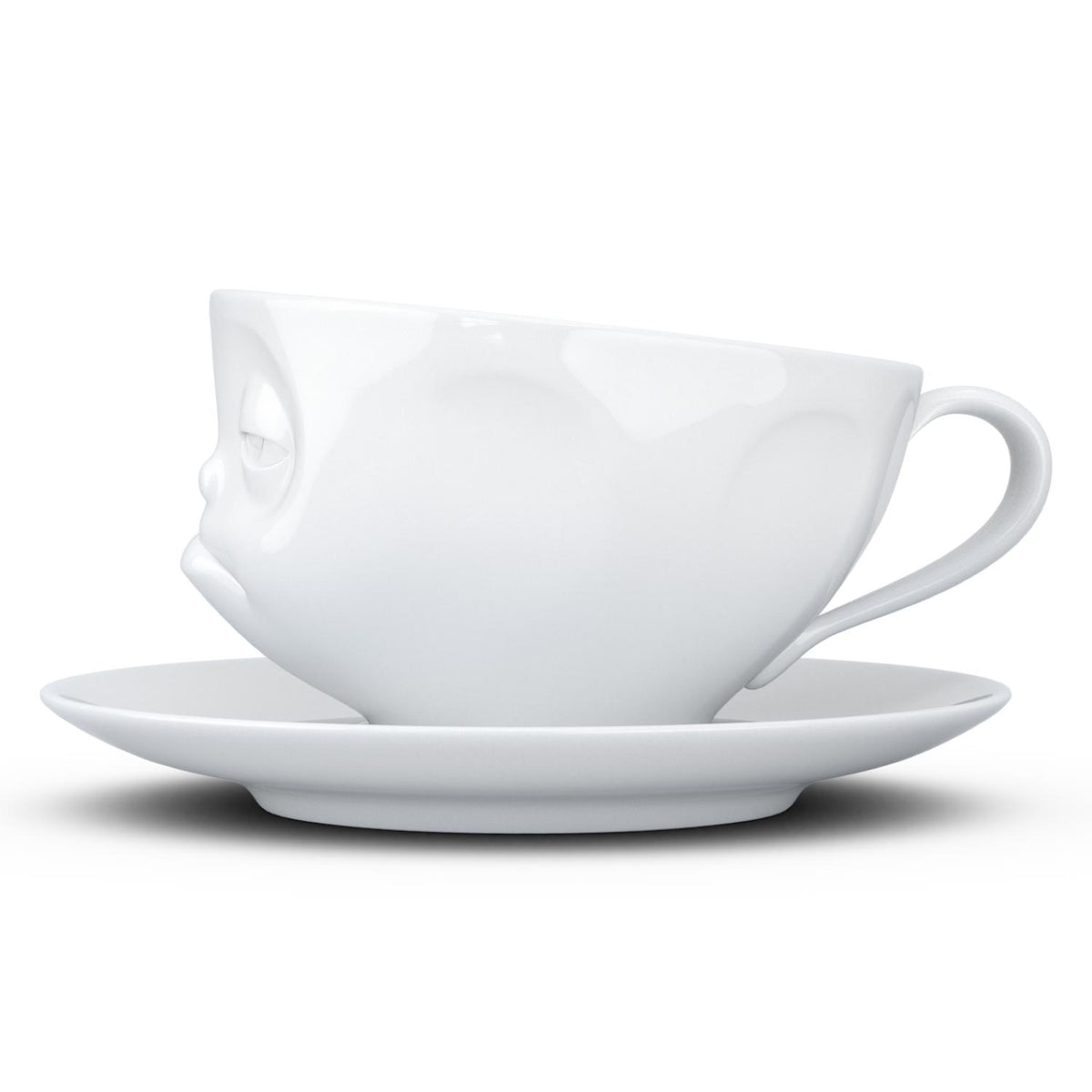 Coffee Cup with Saucer, Snoozy Face – FIFTYEIGHT Products